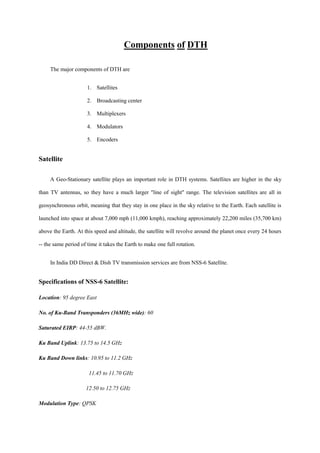 Seminar on dth | PDF