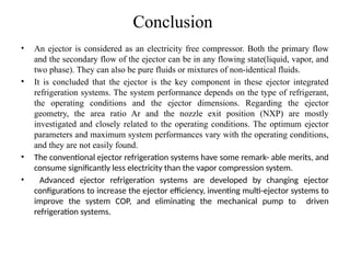 Ejector working and principle of VERS Cycle | PPT