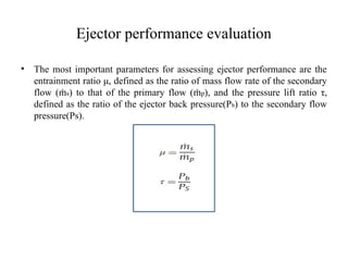 Ejector working and principle of VERS Cycle | PPT