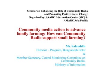 Seminar on enhancing the role of community radio | PPTX | Public Radio ...