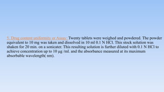 Seminar on evaluation of floating tablets. | PPTX