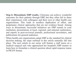 Seminar on evidence based practice | PPTX