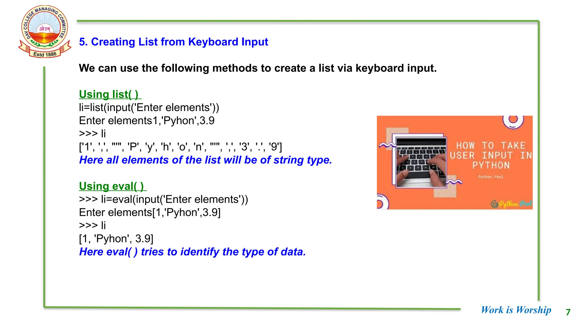 Brief Explanation On List and Dictionaries of Python | PPTX