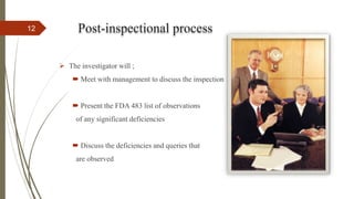 FDA inspection of manufacturing sites | PPTX