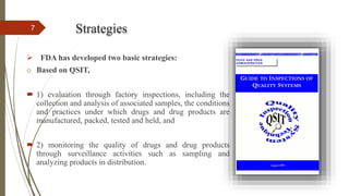 FDA inspection of manufacturing sites | PPTX