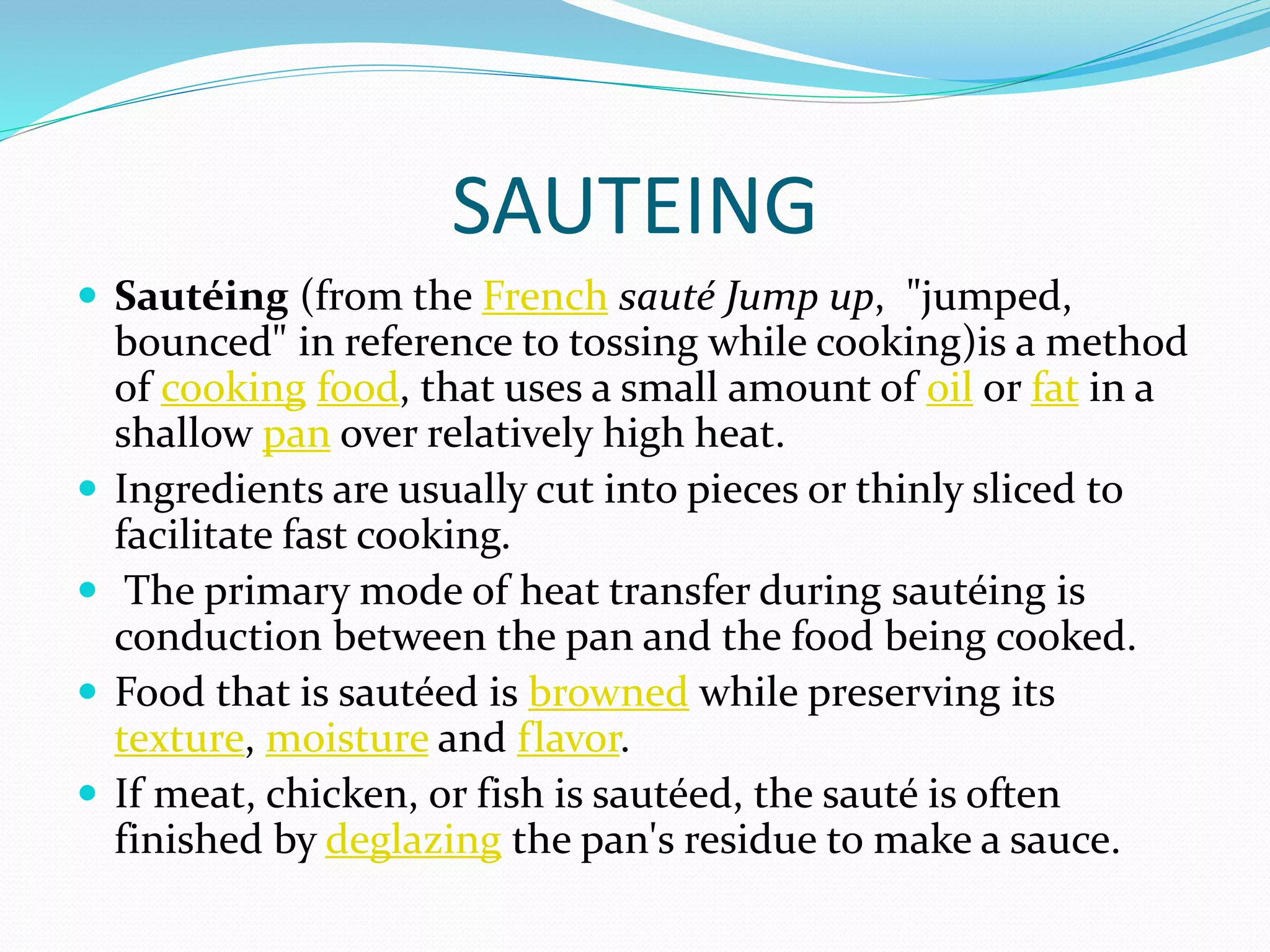 TYPES OF COOKING METHODS | PPTX