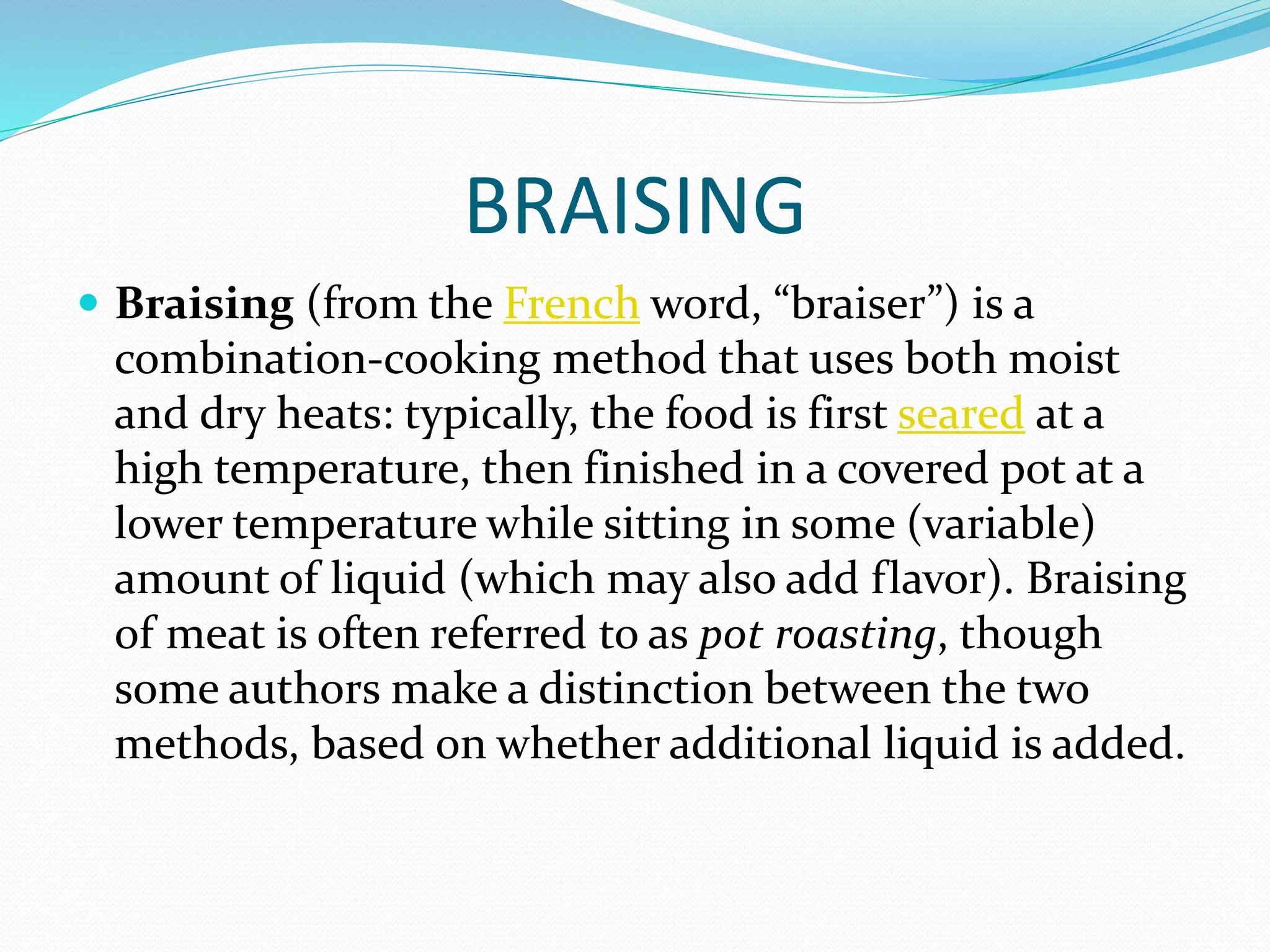 TYPES OF COOKING METHODS | PPTX