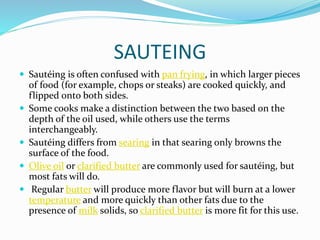 TYPES OF COOKING METHODS | PPTX | Cooking | Food & Drink