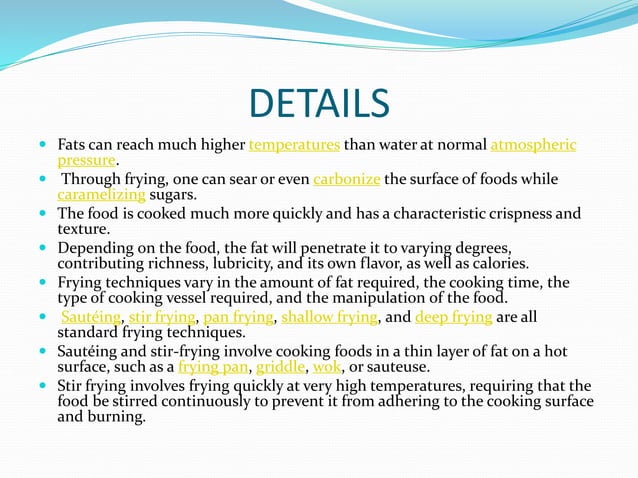 TYPES OF COOKING METHODS | PPTX | Cooking | Food & Drink