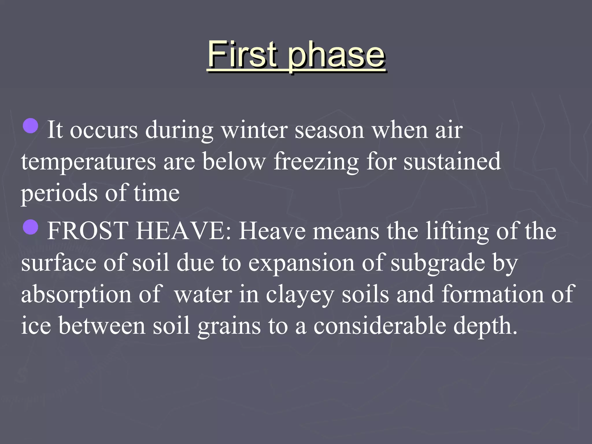 Seminar on frost action | PPT