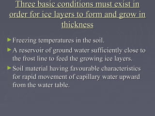 Seminar on frost action | PPT