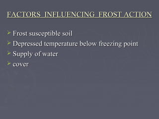 Seminar on frost action | PPT