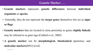 Seminar on genetic marker in relation to plant breeding | PDF