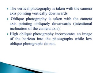 Geometry and types of aerial photographs | PPTX