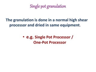 Seminar on granulation by purnima | PPTX