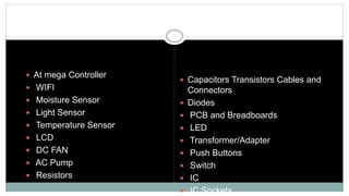 Seminar on Green House Monitoring with Control | PPT