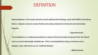 Hemodialysis | PPTX