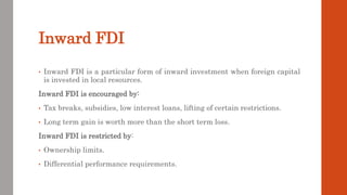 Types of FDI | PPTX