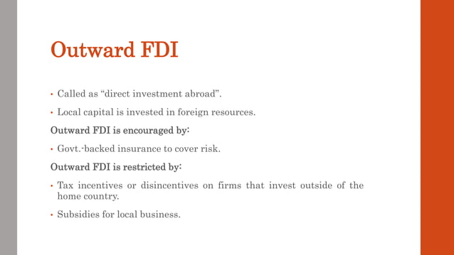 Types of FDI | PPT