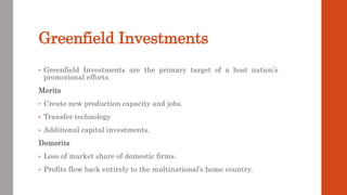Types of FDI | PPTX