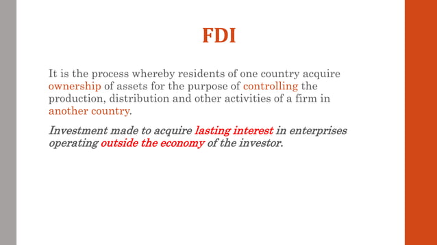 Types of FDI | PPT