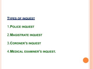 Inquest - By Jinosh Daniel | PPTX