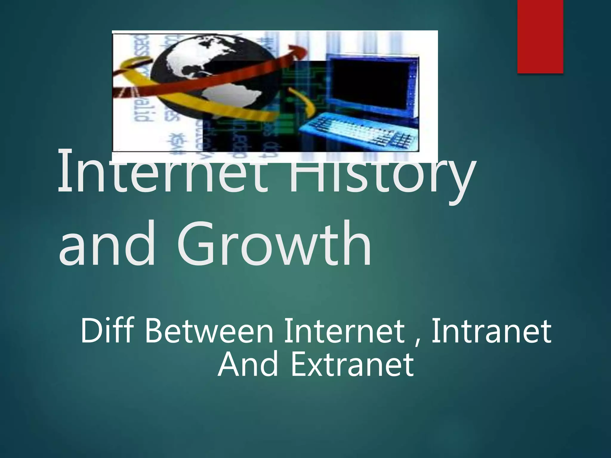INTERNET HISTORY INTRANET EXTRANET | PPTX