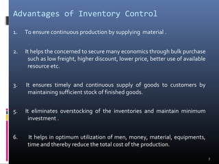 Seminar on inventory management by kailash vilegave | PPT