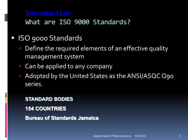 ISO series, guide of pharmaceutical manufacturing facilities ...