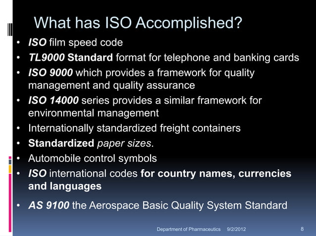 ISO series, guide of pharmaceutical manufacturing facilities ...