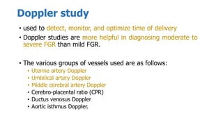 Approach to Intrauterine growth restriction | PPT