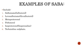 Seminar on LABA & SABA: By RxvichuZ! ;) | PPTX