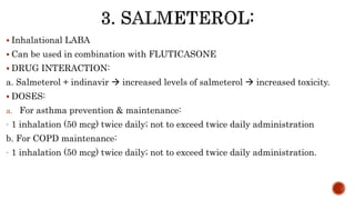 Seminar on LABA & SABA: By RxvichuZ! ;) | PPTX