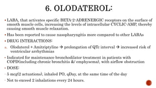 Seminar on LABA & SABA: By RxvichuZ! ;) | PPTX