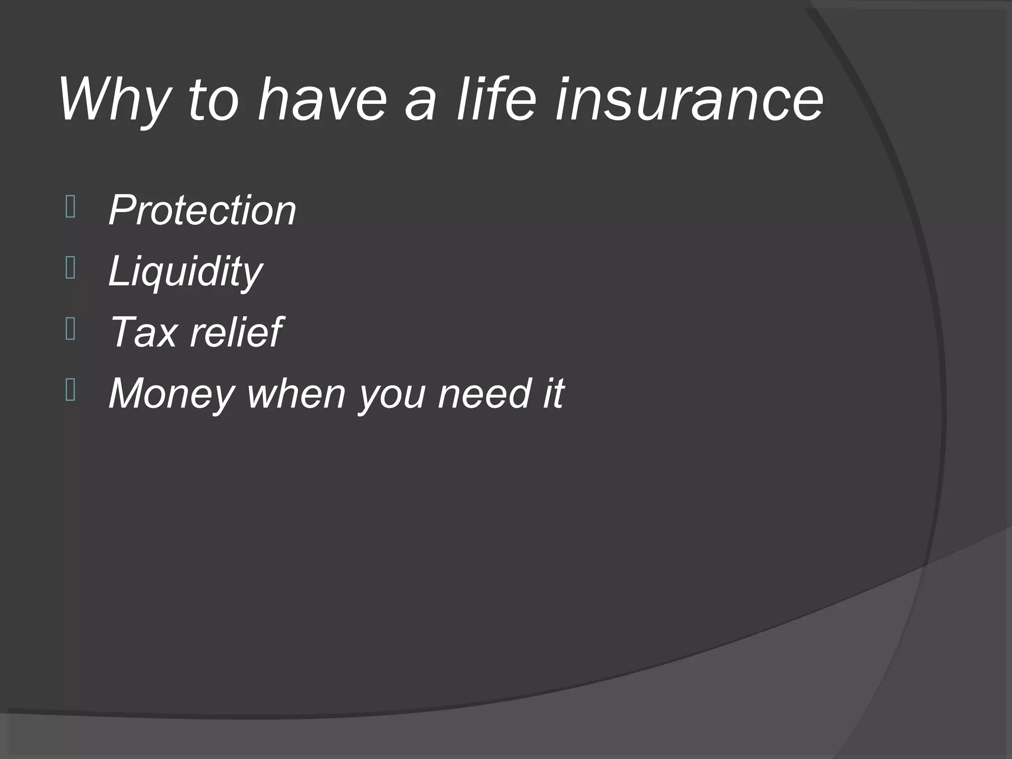 Seminar on life insurance | PPT