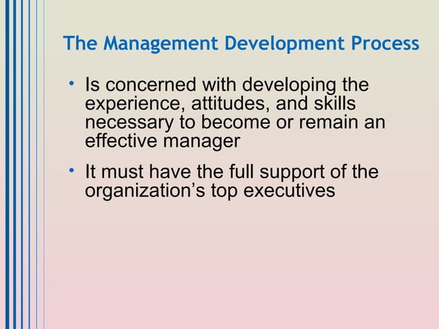 Seminar on management development | PPT