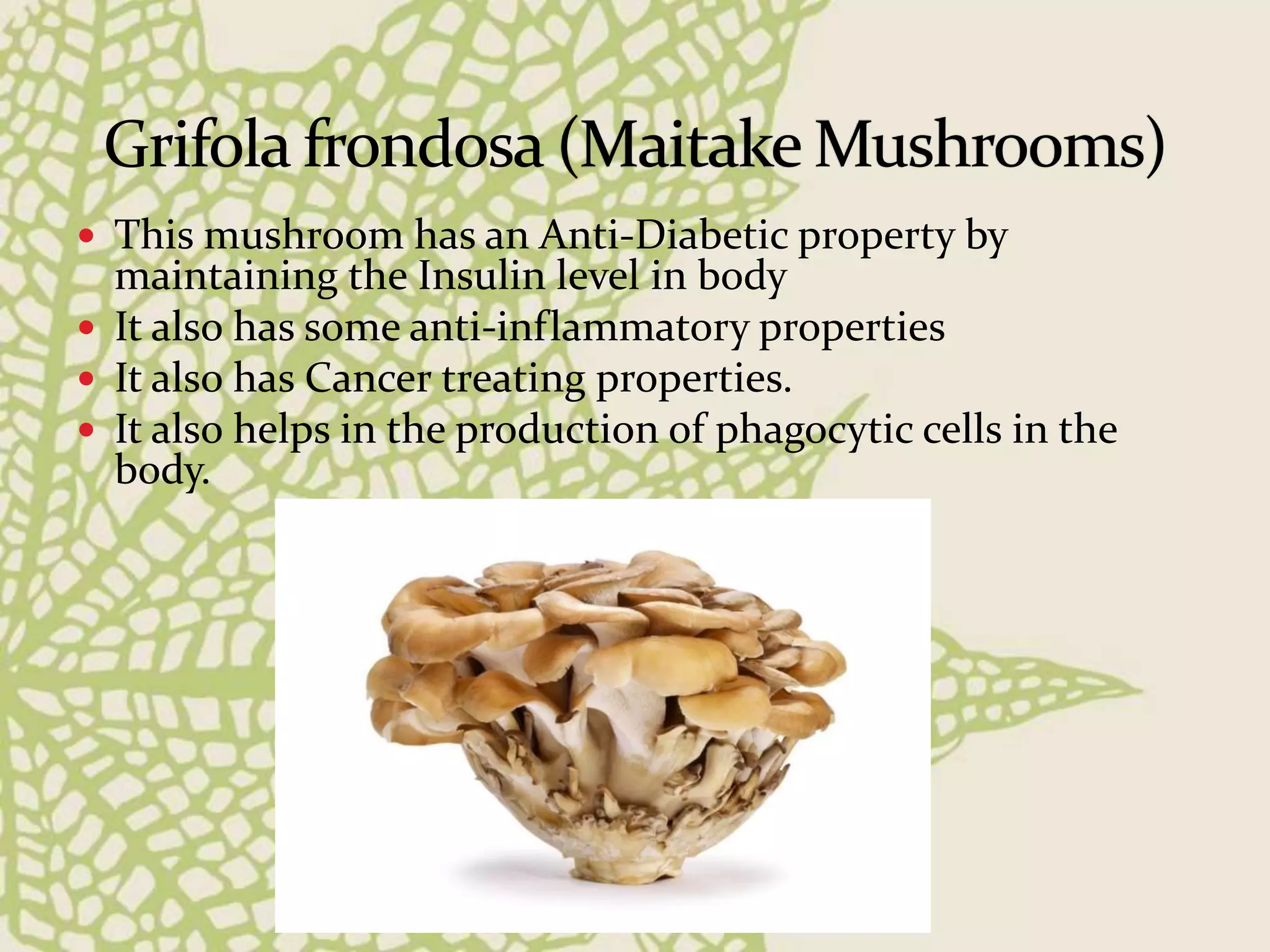 Medicinal Uses fungi. | PPTX