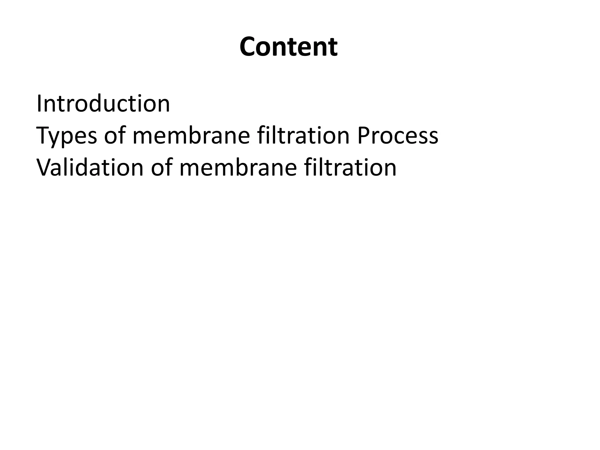 membrane filtration | PPTX