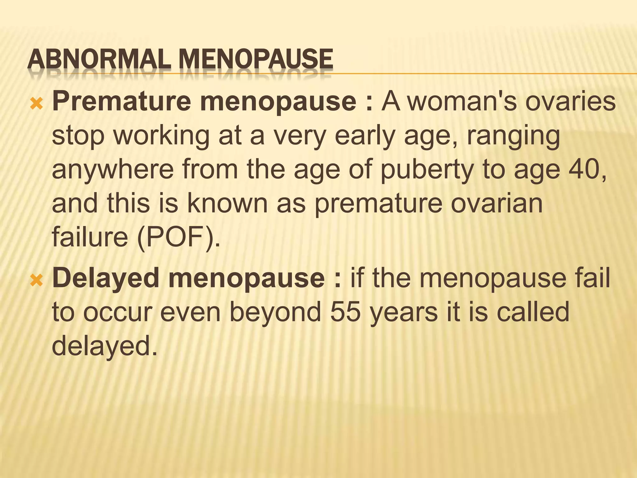 menopause | PPTX