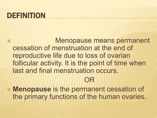 menopause | PPTX