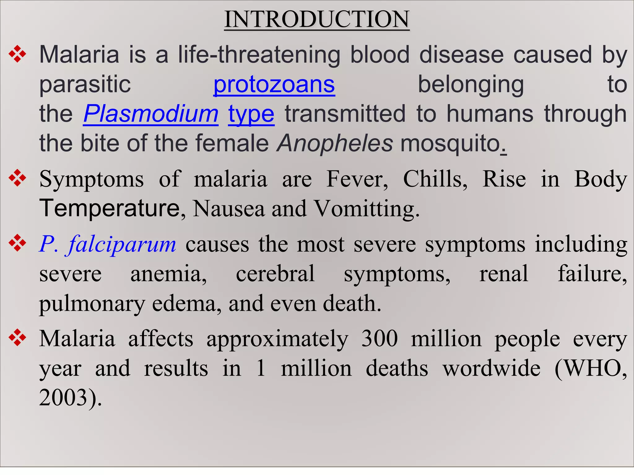 Seminar on methods of analysis of antimalarials | PPTX