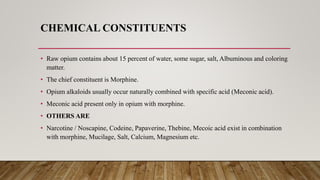 SEMINAR ON MORPHINE ALKALOIDS.pptx