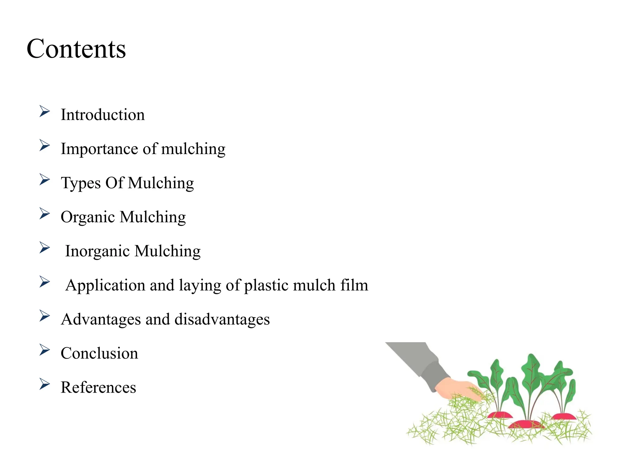types of mulching and laying of plastic mulching film | PPTX