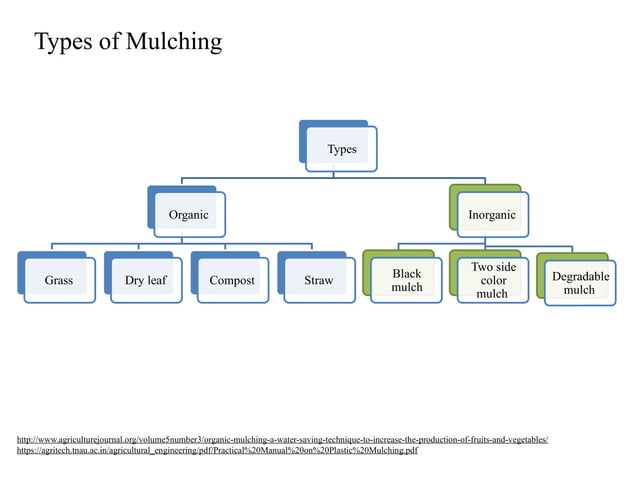 types of mulching and laying of plastic mulching film | PPT