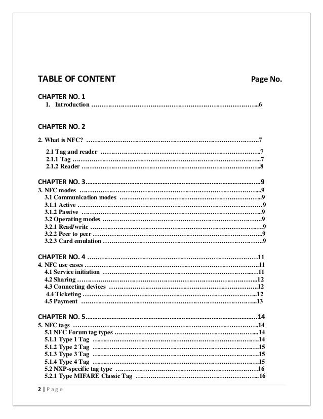 Seminar Report on NFC
