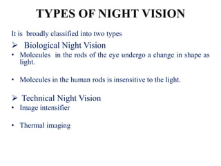 Seminar on night vision technology ppt | PPTX