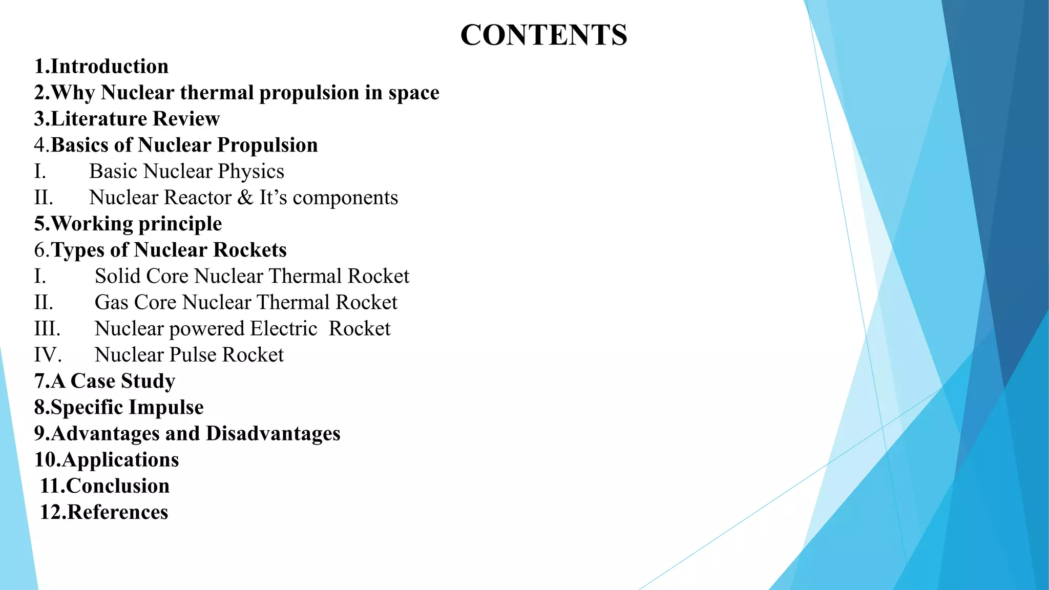 Nuclear thermal propulsion in space(NTP) | PPTX | Chemistry | Science