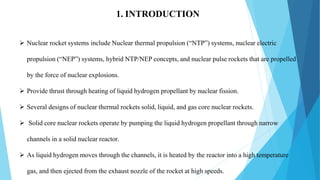 Nuclear thermal propulsion in space(NTP) | PPTX | Chemistry | Science