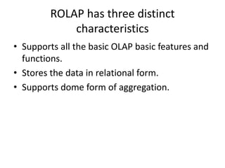 Seminar on olap online analytical | PPTX