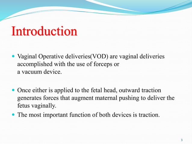 Seminar on operative vaginal delivery pptx | PPT